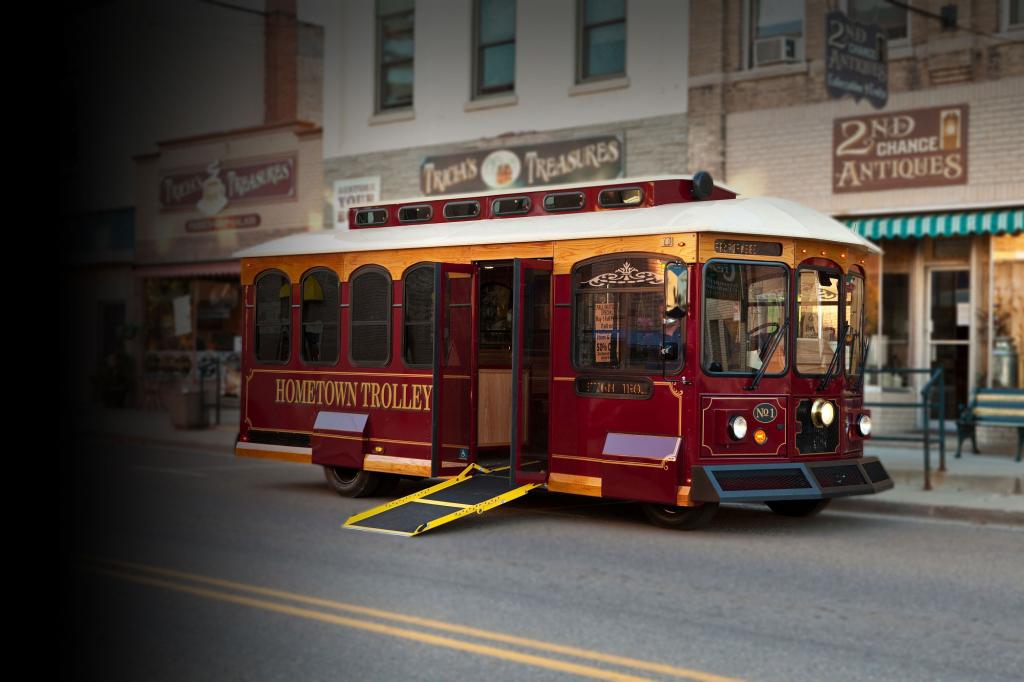 low floor carriage trolley bus